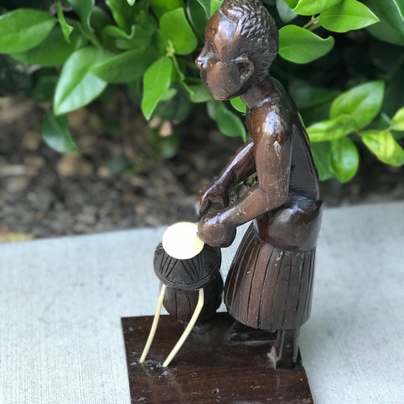 Accents | 11 Vtg African Drummer Wooden Statue | Poshmark